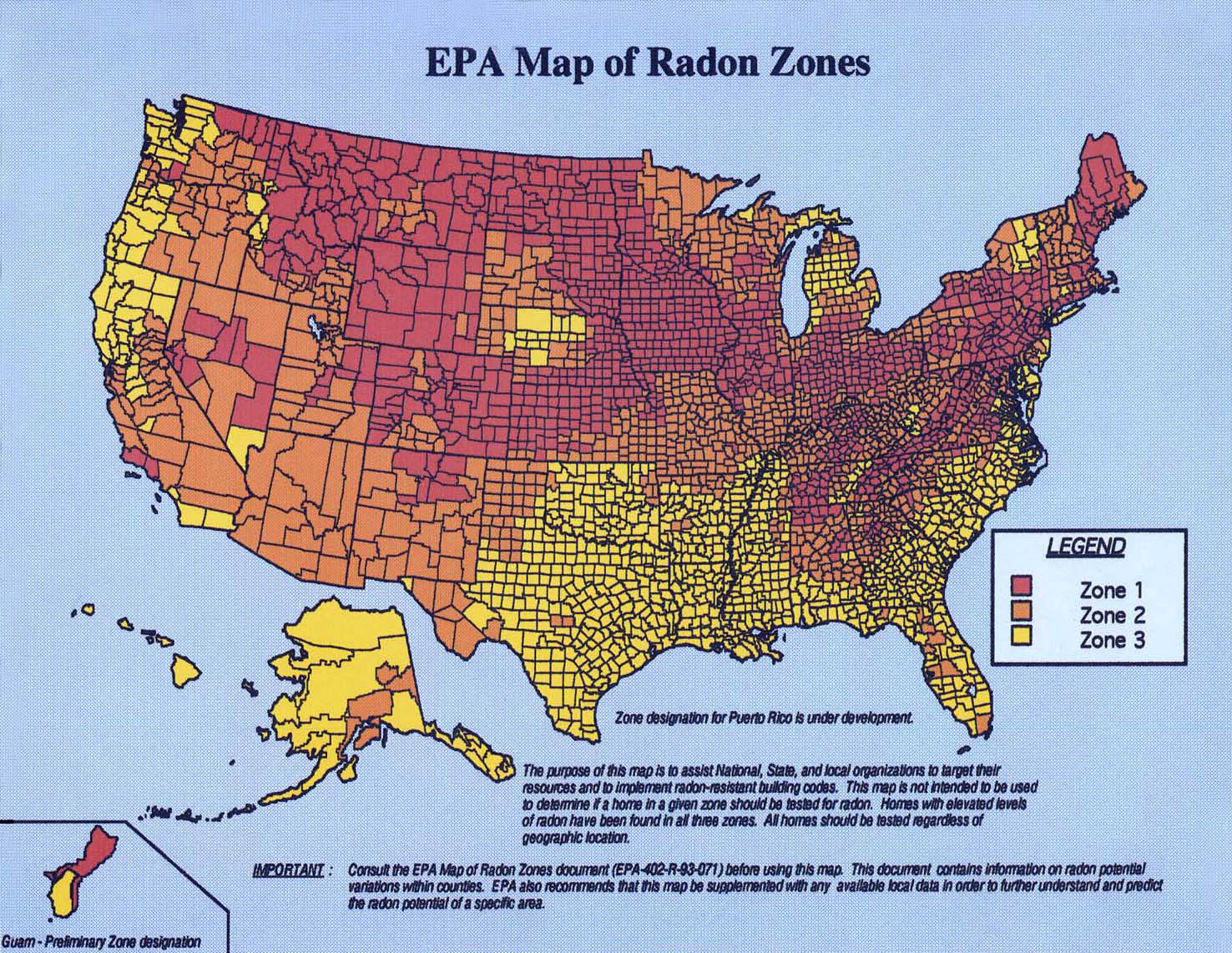 Radon Map Of North Carolina Radon Map Of North Carolina